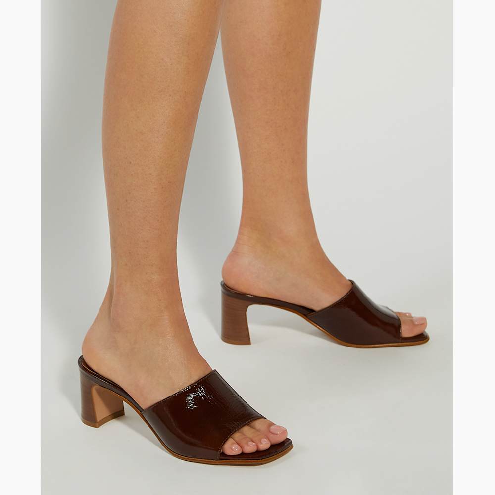 (取寄) デューンロンドン レディース  Dune London women Jule Brown 1 Jule Brown, Open Toe Heel Mules | Dune London