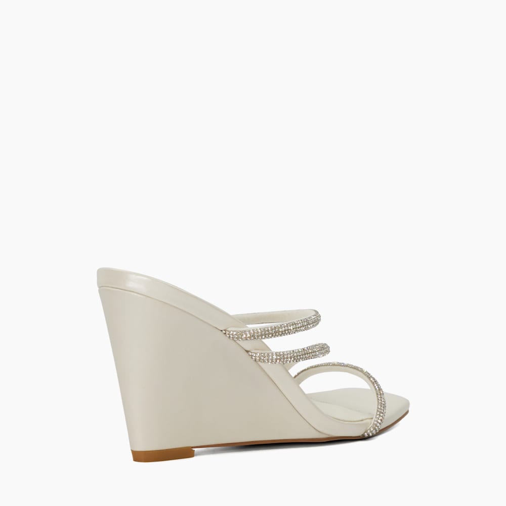 Ivory Wedge Sandals Wedding