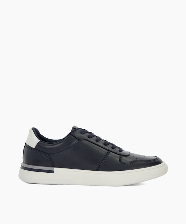 Tycon Navy, Lace Up Cupsole Trainers | Dune London
